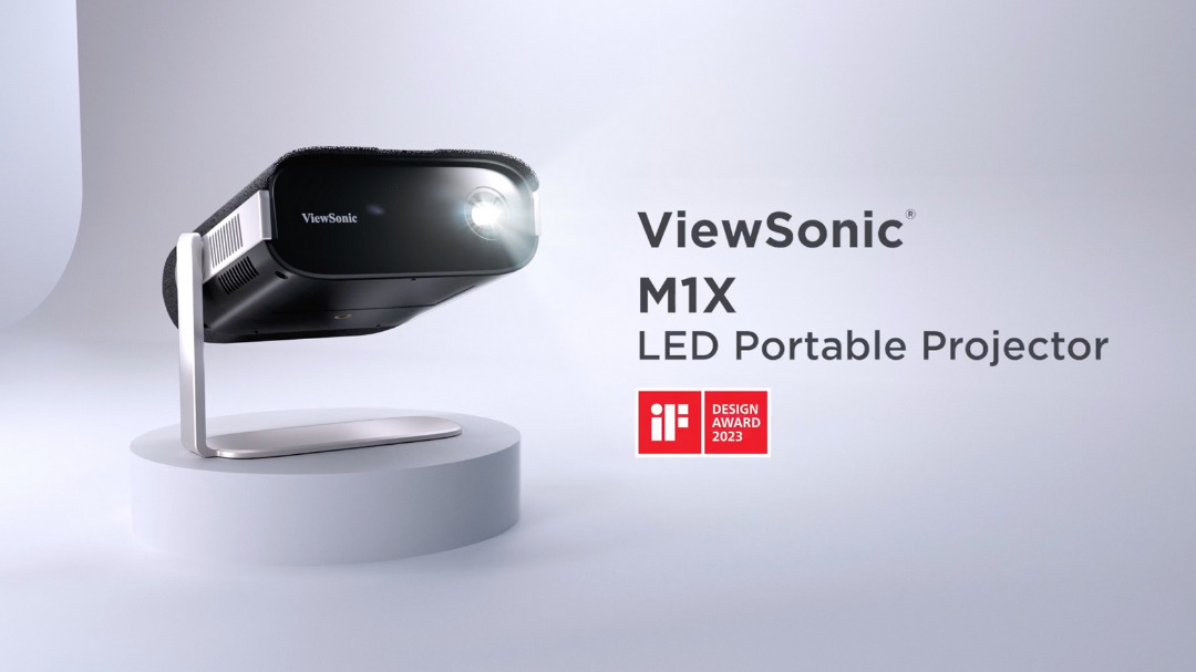 ViewSonic M1X Portable LED Projector with Smart Stand, Harman Kardon ...