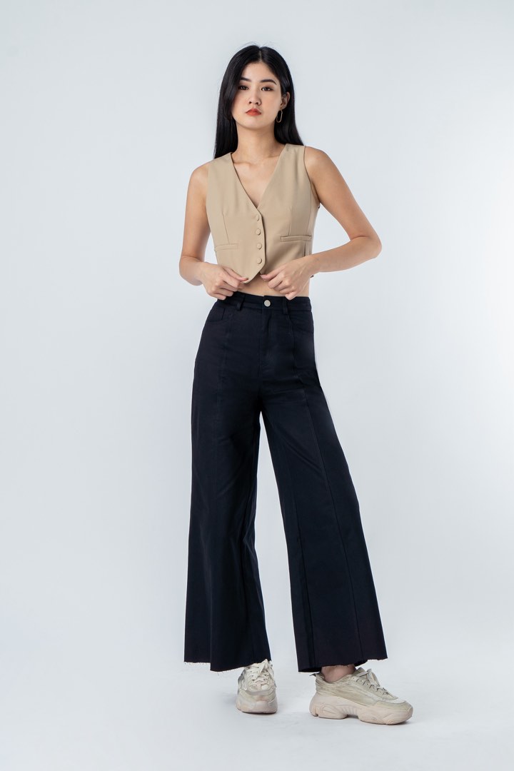 YHF Undone Pants in Black, Women's Fashion, Bottoms, Other Bottoms on ...