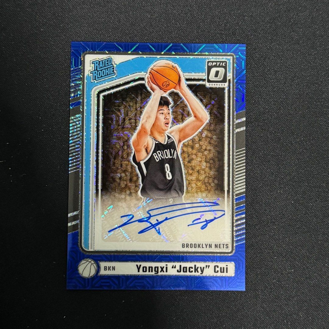 2024-25 Panini Donruss Optic Yongxi Jacky Cui Rookie Auto /24 Brooklyn ...