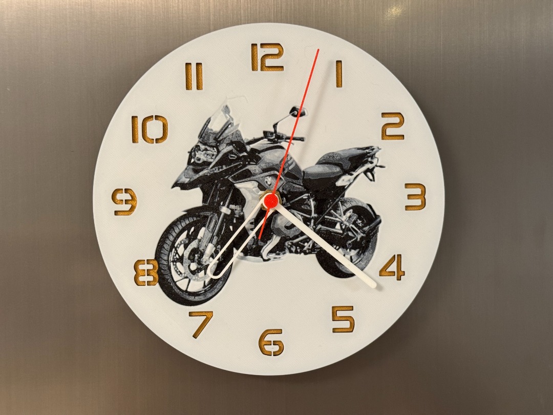 3D Printed BMW R1250 GS Adventure Hueforge Wall Clock, Furniture & Home ...