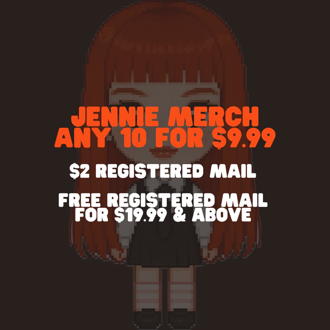 BLACKPINK JENNIE KIM MERCH, Hobbies & Toys, Memorabilia & Collectibles ...