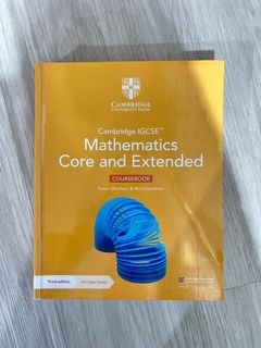 Cambridge IGCSE Mathematics Core and Extended Coursebook, Hobbies & Toys, Books & Magazines ...