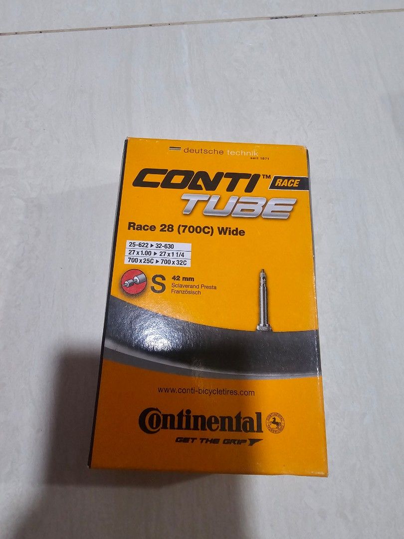 Continental Tubes - Presta 700c 25 - 32 Tube, Sports Equipment ...