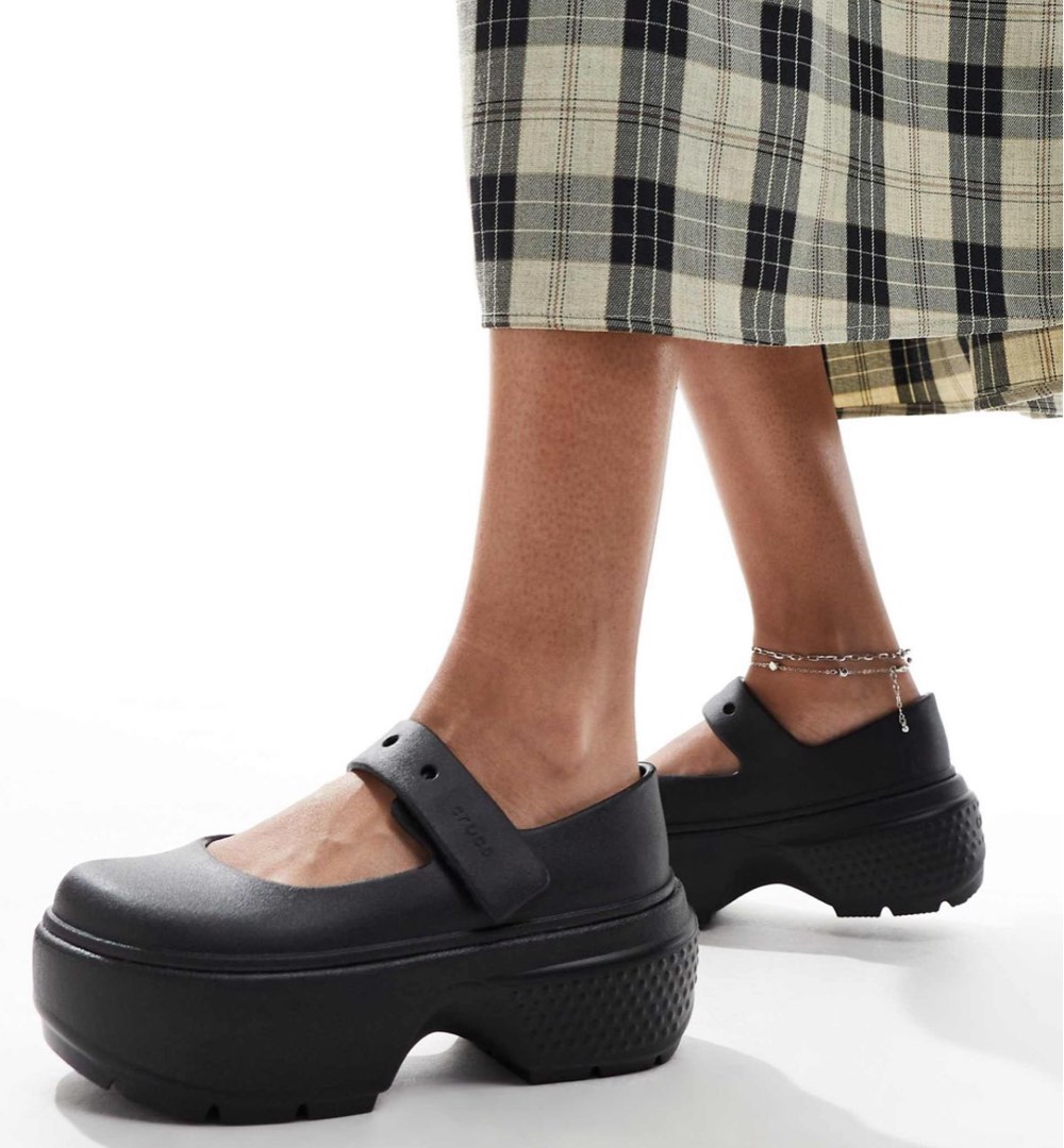 Crocs mary jane platform for MCR concert, Women's Fashion, Footwear ...