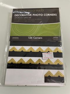 Gold photo corner stickers For Sale | Stationery & Craft | Carousell ...