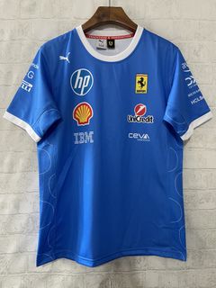 F1 Ferrari 2025 Blue Team Jersey, Men's Fashion, Activewear on Carousell
