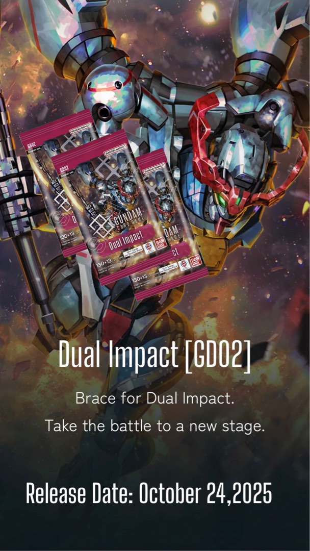 Gundam Card Game - GD02 Dual Impact - Master Playset, Hobbies & Toys ...