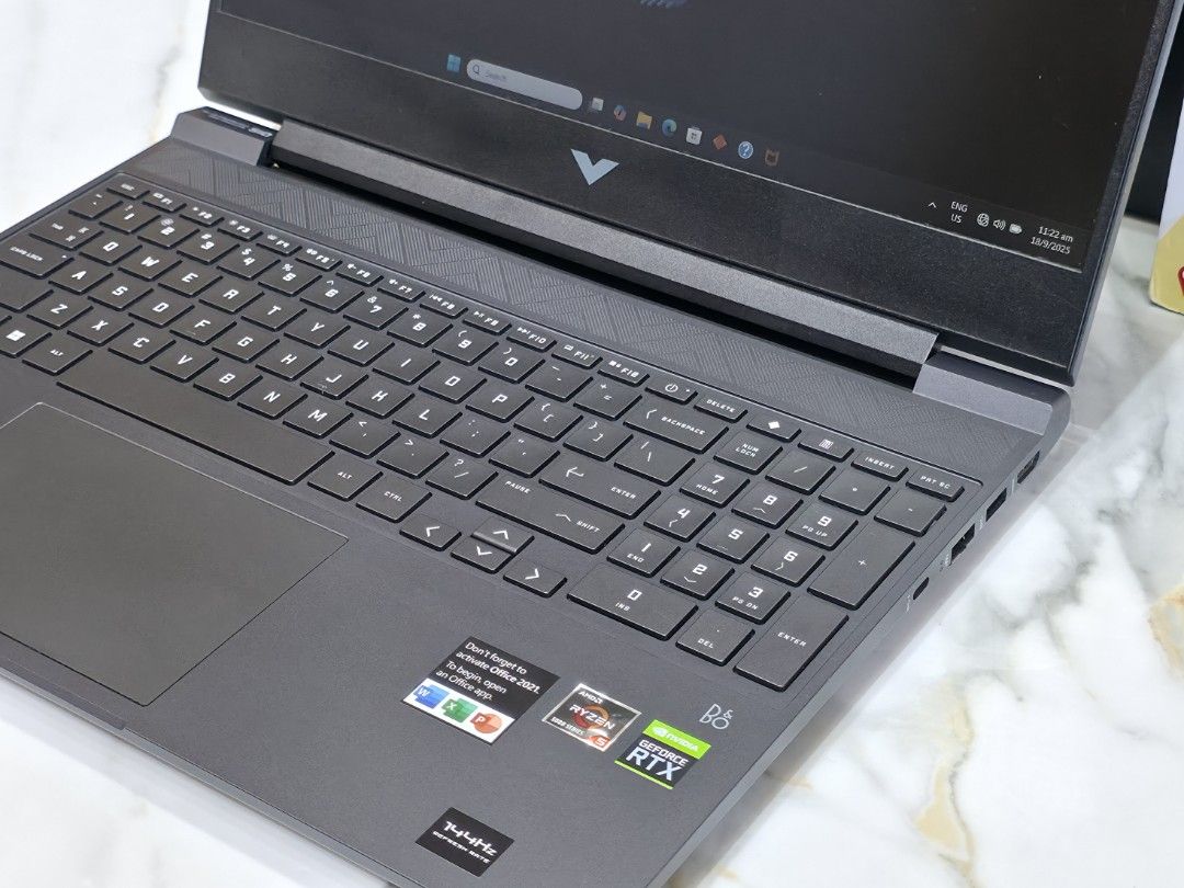 HP Victus Gaming Laptop 15-fb0089AX AMD Ryzen 5 5600H 16GB RAM 512GB SSD 15.6 inch IPS Display ...