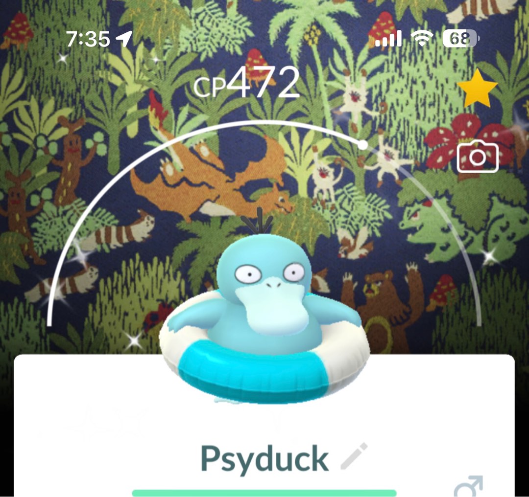 Pokemon Go Shiny Psyduck Swim Ring Float Pokemon Concierge Background ...