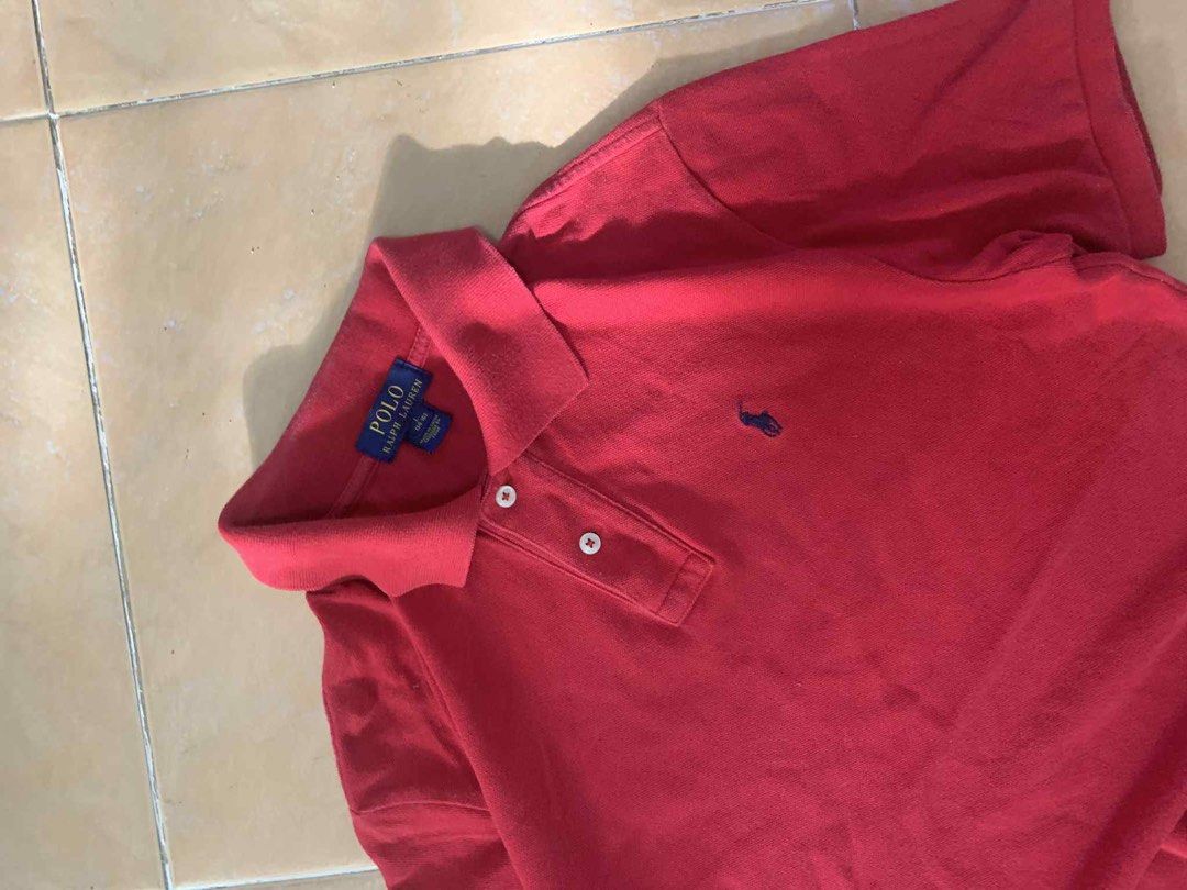 POLO RALPH LAUREN RED BOXY FIT., Men's Fashion, Tops & Sets, Tshirts ...