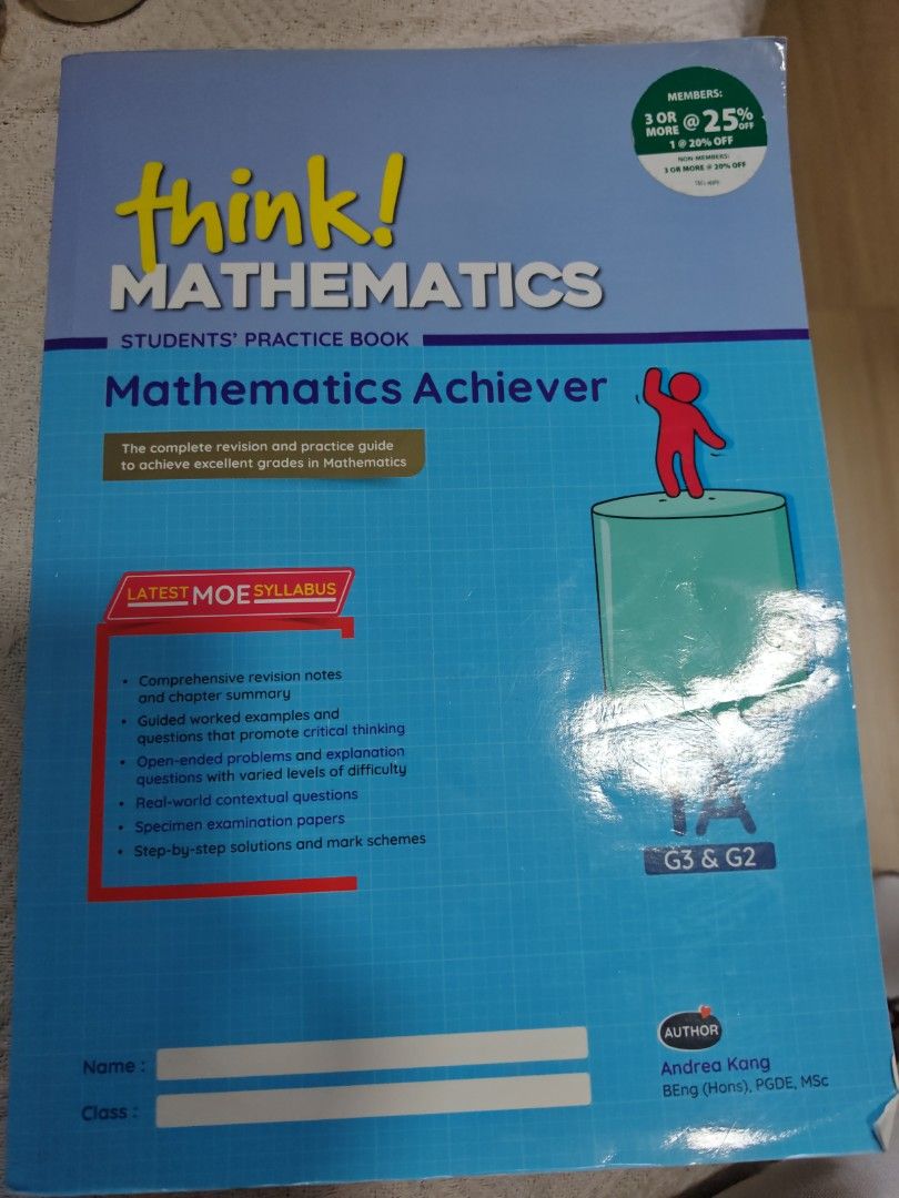 Think! Mathematics Achiever G3 & G2, Hobbies & Toys, Books & Magazines ...