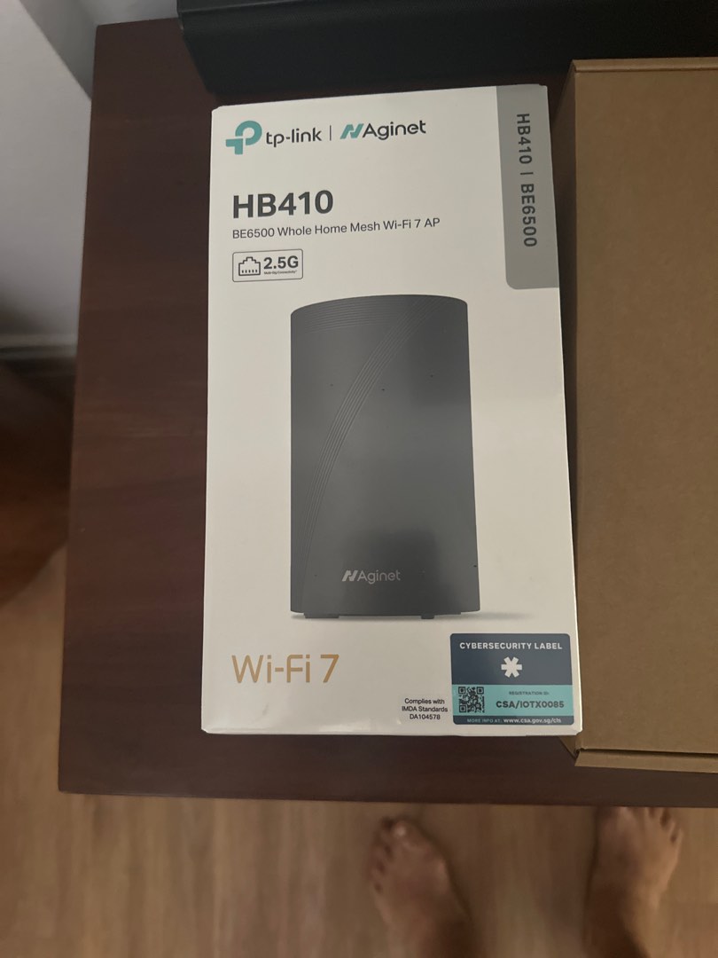 TP-Link Aginet HB410 BE6500 Wi-Fi 7 Mesh Router, Computers & Tech ...