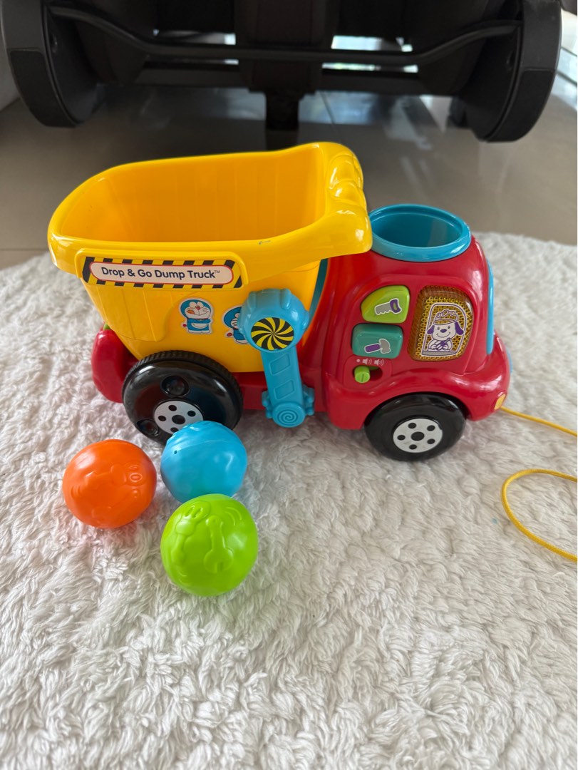 Vtech Drop and Go Dump Truck, Babies & Kids, Infant Playtime on Carousell
