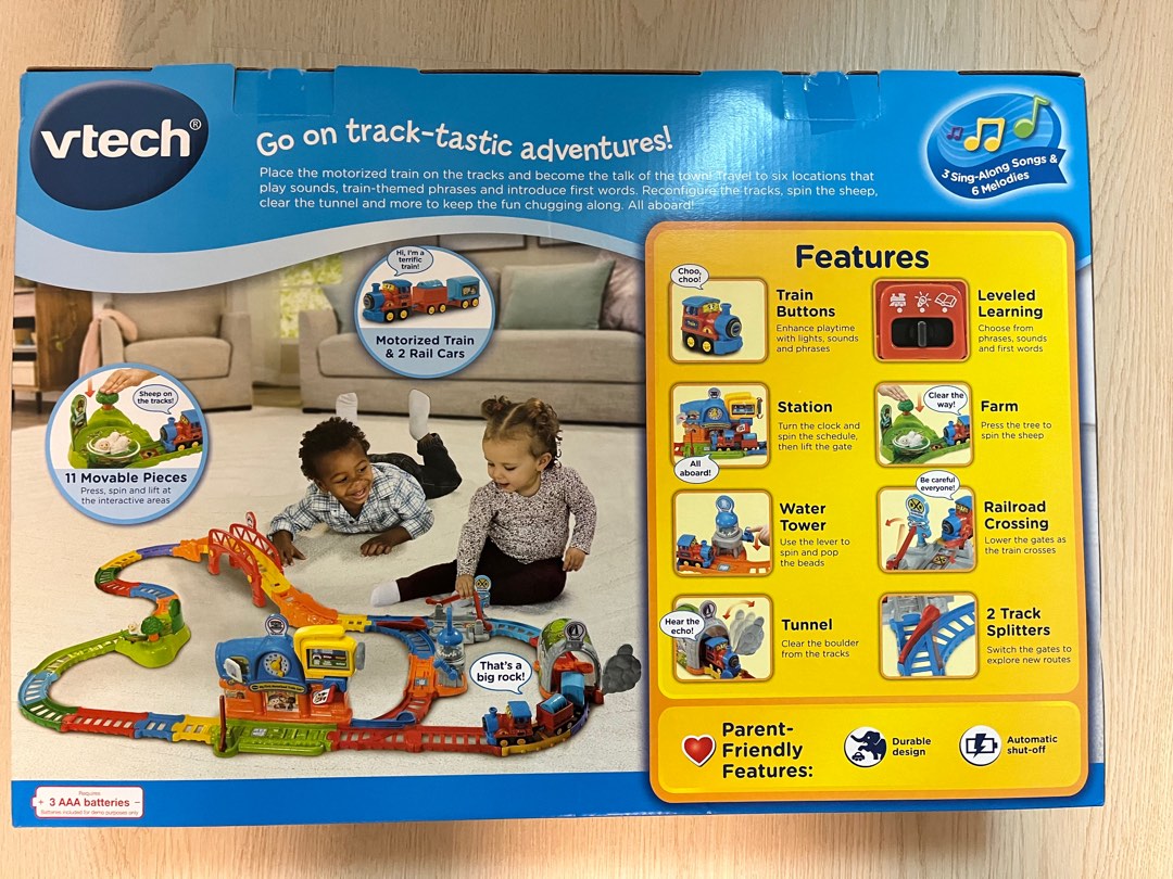 VTech My First Motorized Train Set, 兒童＆孕婦用品, 嬰兒玩具 - Carousell