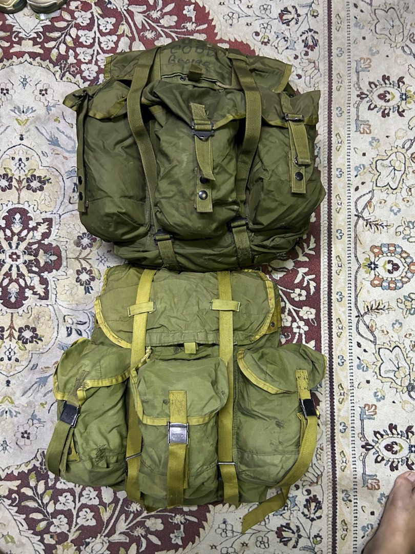 Vtg us army combat bagpack 80s, Men's Fashion, Bags, Backpacks on Carousell