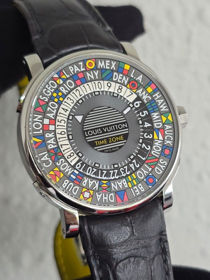 LOUIS VUITTON LV ESCALE TIME ZONE Q5D20 Q5D200 FUNCTIONS GMT, TIME ...