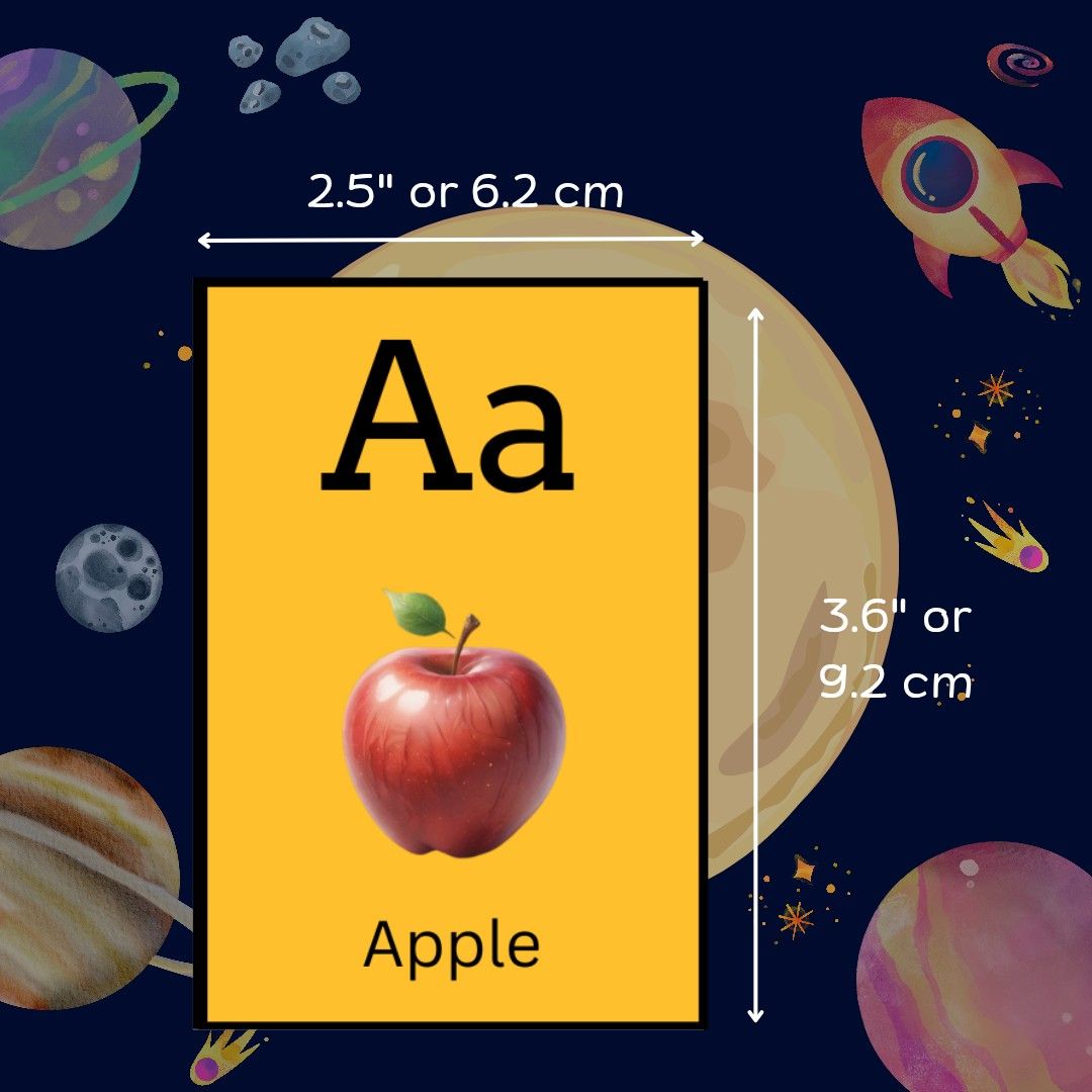 26 Alphabet Fruits Flashcards, Pre-school cards, educational printable ...