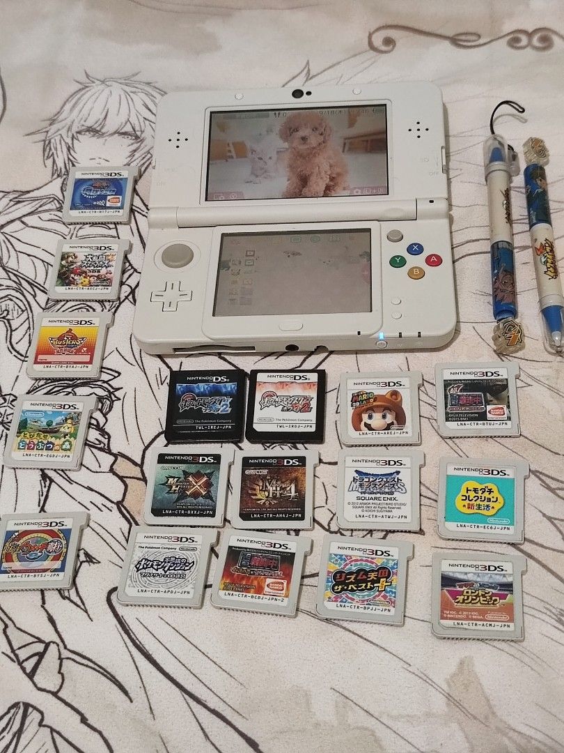 3DS Japan screen issue yellowish display on white background only ...