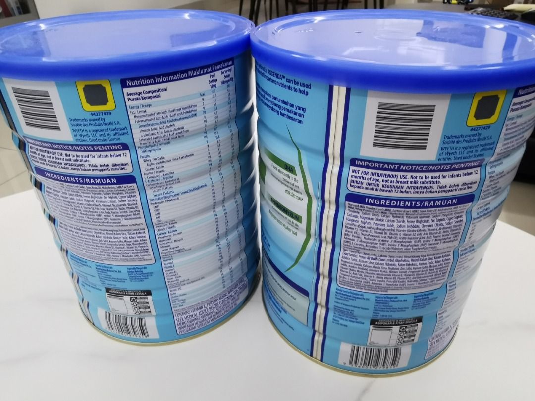 [Good Price] Ascenda Milk Powder Wyeth Nutrition 1.6kg Exp date 29/11 ...