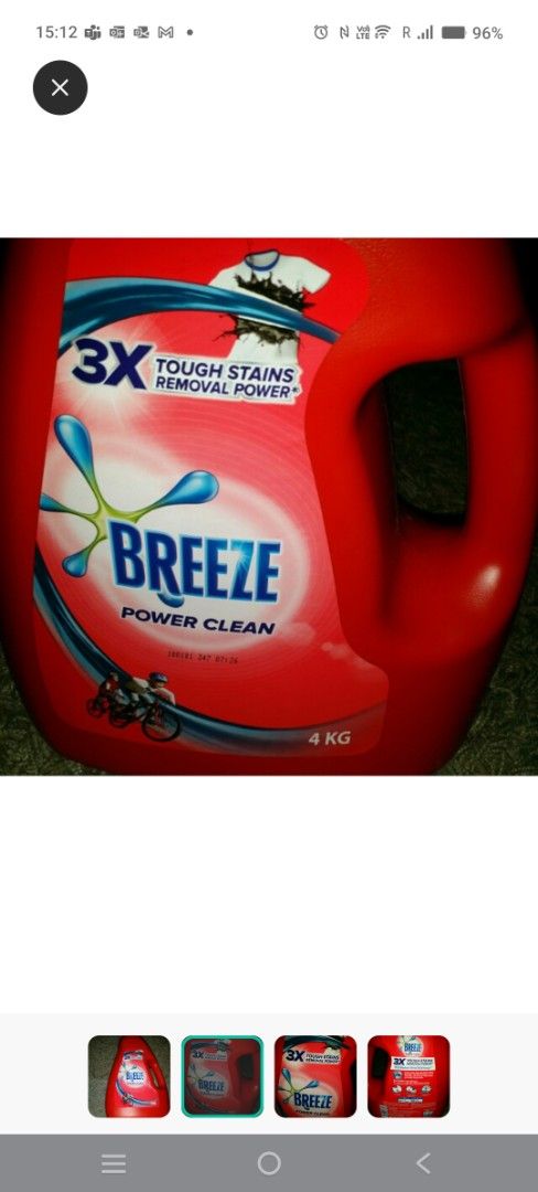 Breeze Power Clean Laundry Detergent 4KG, Furniture & Home Living, Cleaning & Homecare Supplies ...