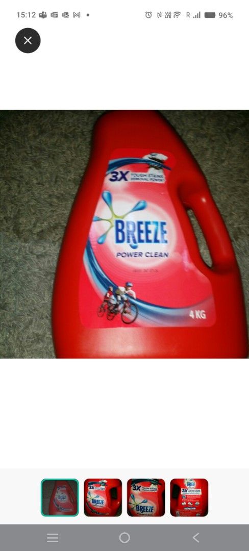 Breeze Power Clean Laundry Detergent 4KG, Furniture & Home Living, Cleaning & Homecare Supplies ...