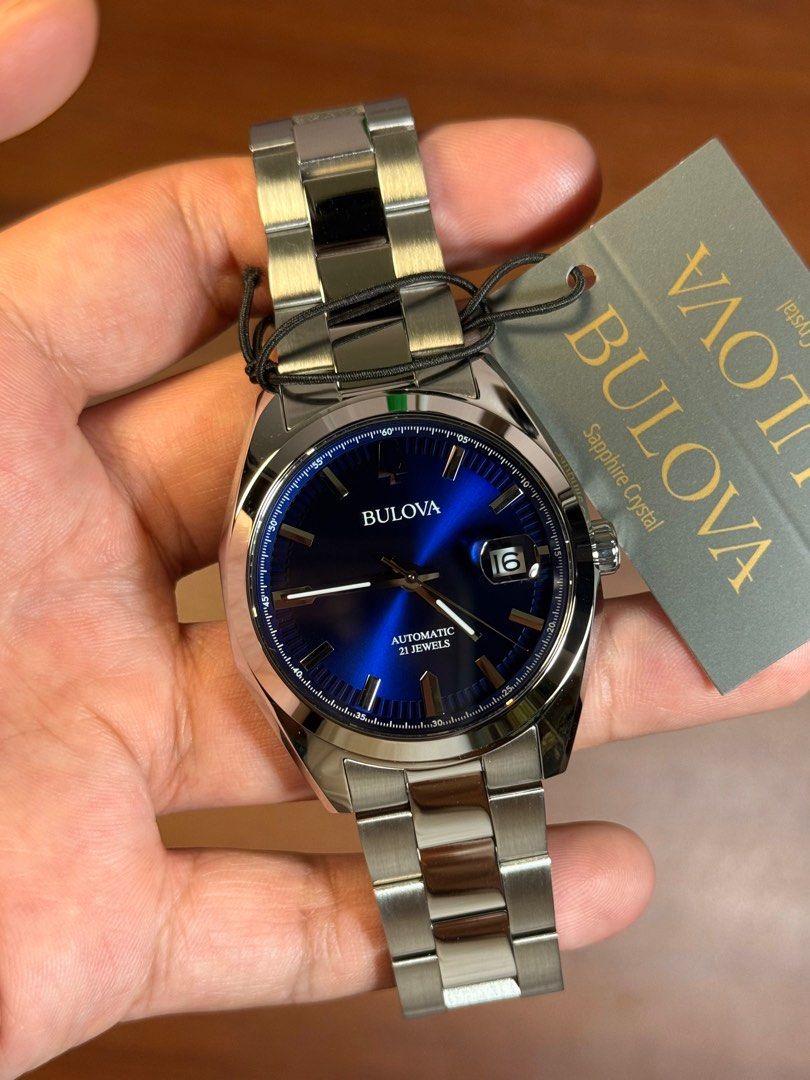 Bulova “Sunray Blue” Surveyor Automatic, Luxury, Watches on Carousell