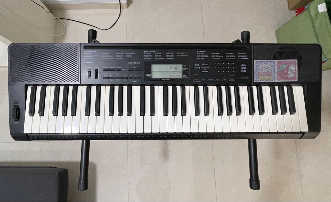Casio CTK-3200 Keyboard with Stand, Hobbies & Toys, Musical Instruments ...