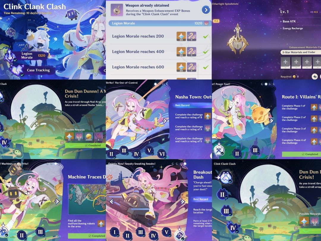 Clink Clank Clash | full event genshin impact pilot, Video Gaming ...