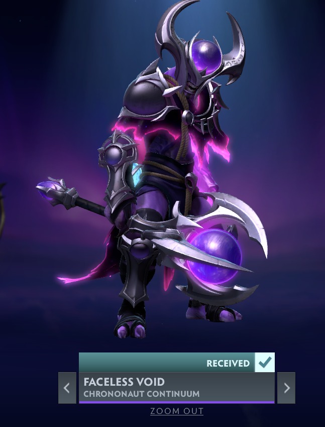 Dota 2 Faceless Void Set - Chrononaut Continuum FV Cosmic 2025 Heroes ...