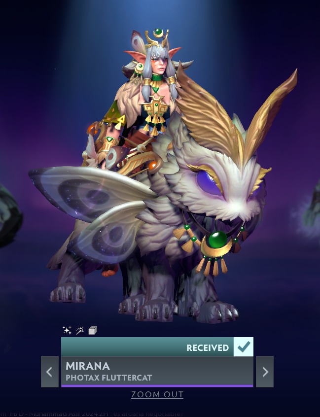 Dota 2 Mirana Set - Photax Fluttercat Cosmic 2025 Heroes' Hoard Dota2 ...