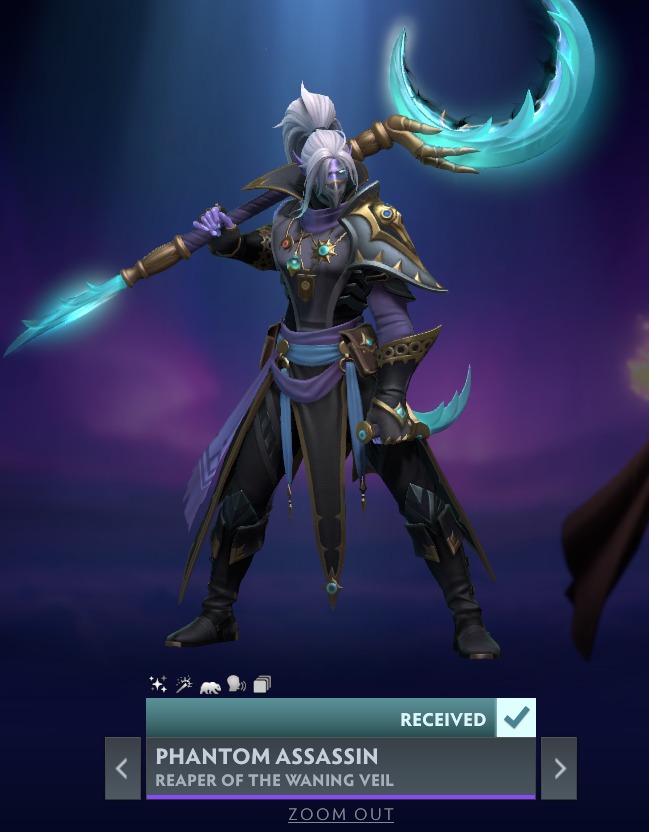 Dota 2 Phantom Assassin Set - Reaper of the Waning Veil PA Cosmic 2025 ...