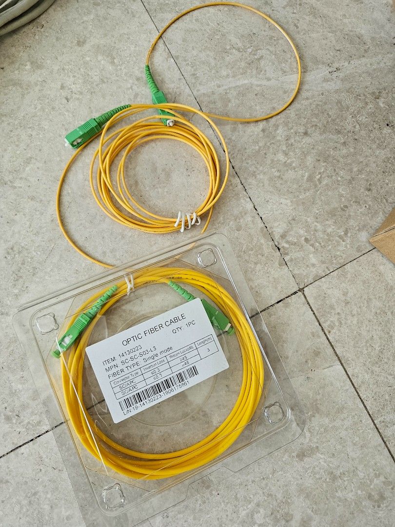 Fiber Optic Patch Cable - New, Computers & Tech, Parts & Accessories ...