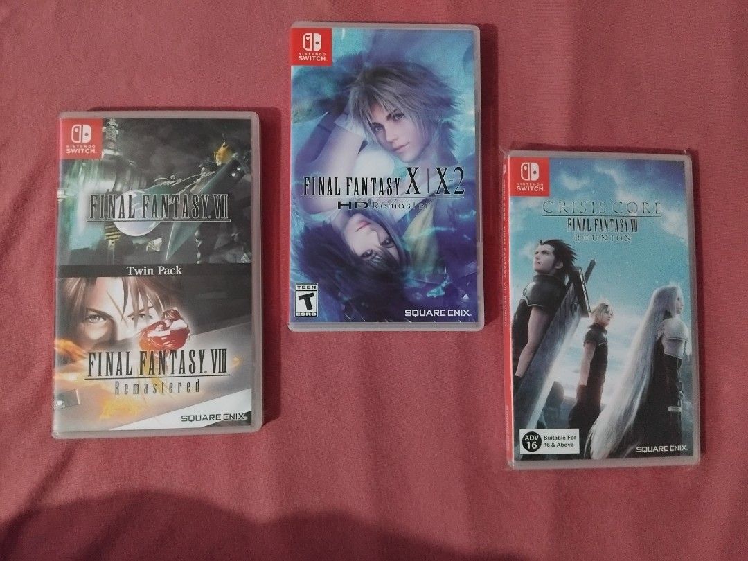 Final Fantasy Nintendo switch Crisis core Final fantasy X and Final ...