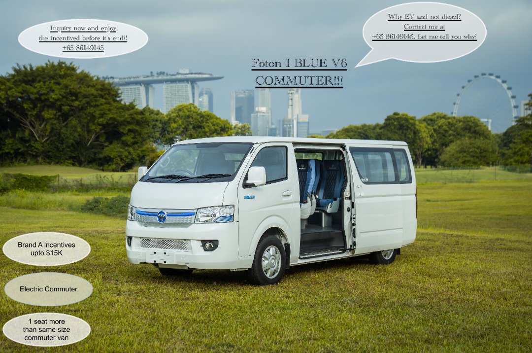 Brand New Foton I Blue V6 Commuter Van | EV | Diesel | Truck | Commuter ...