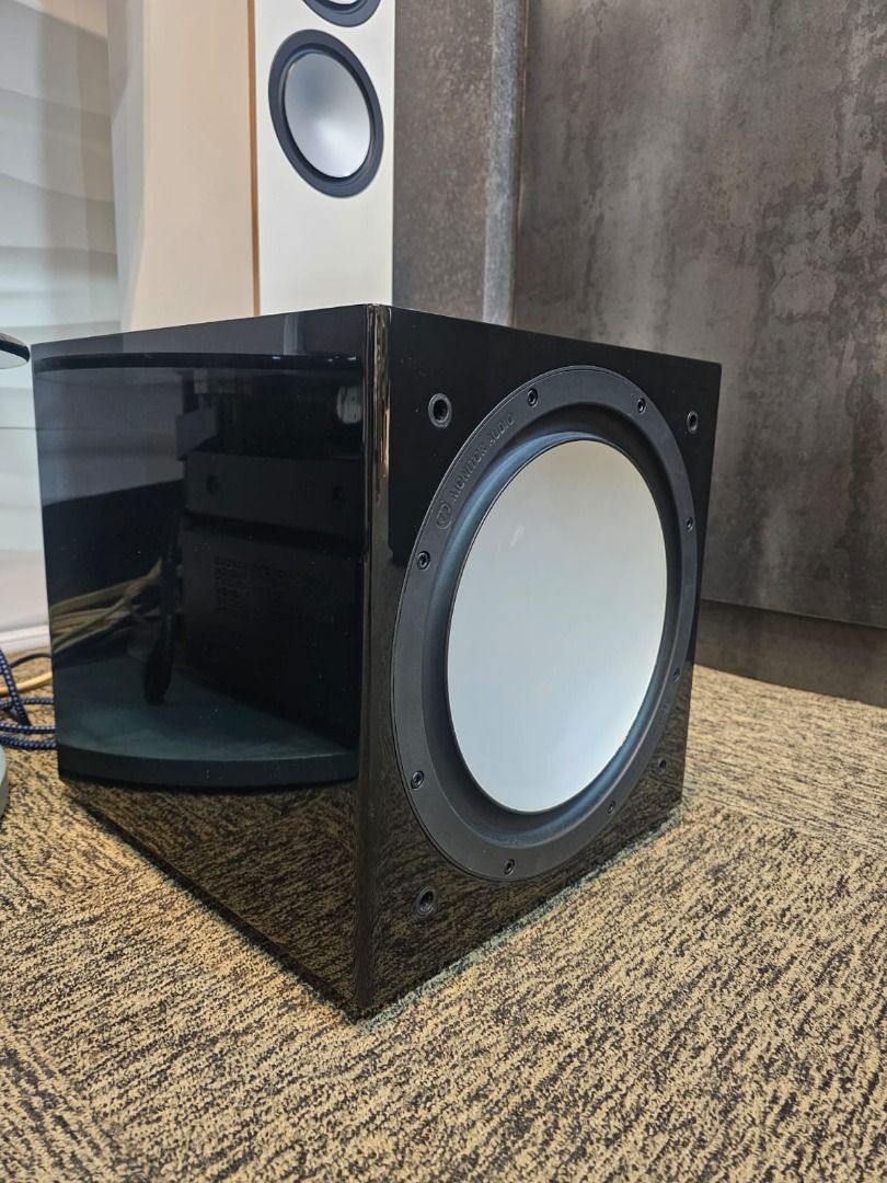 Monitor Audio Subwoofer Silver W12 Subwoofer - High Gloss Black (Demo ...