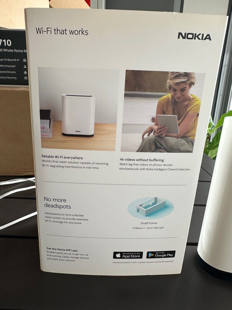 Nokia WiFi Beacon 1 - Mesh Wi-Fi System, Computers & Tech, Parts ...