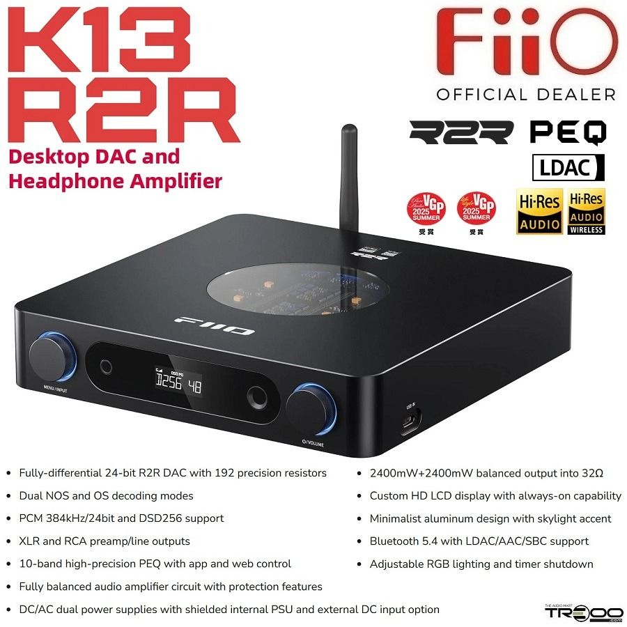 [Official] FiiO K13 R2R Balanced Wireless Bluetooth Headphone Amplifier & Coaxial / Optical ...