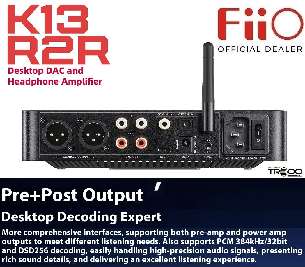 [Official] FiiO K13 R2R Balanced Wireless Bluetooth Headphone Amplifier ...