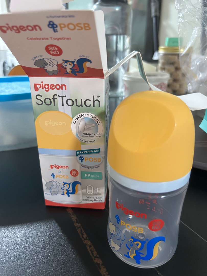 Pigeon SoftTouch PP Bottle 160ml, Babies & Kids, Nursing & Feeding, Breastfeeding & Bottle ...