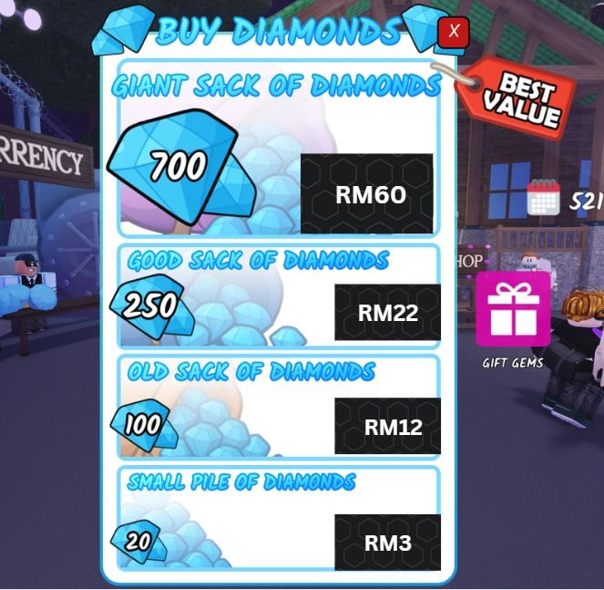 ROBLOX - 99 NIGHTS IN THE FOREST - SELLING GEM - GEM GIFTING, Video Gaming, Gaming Accessories ...