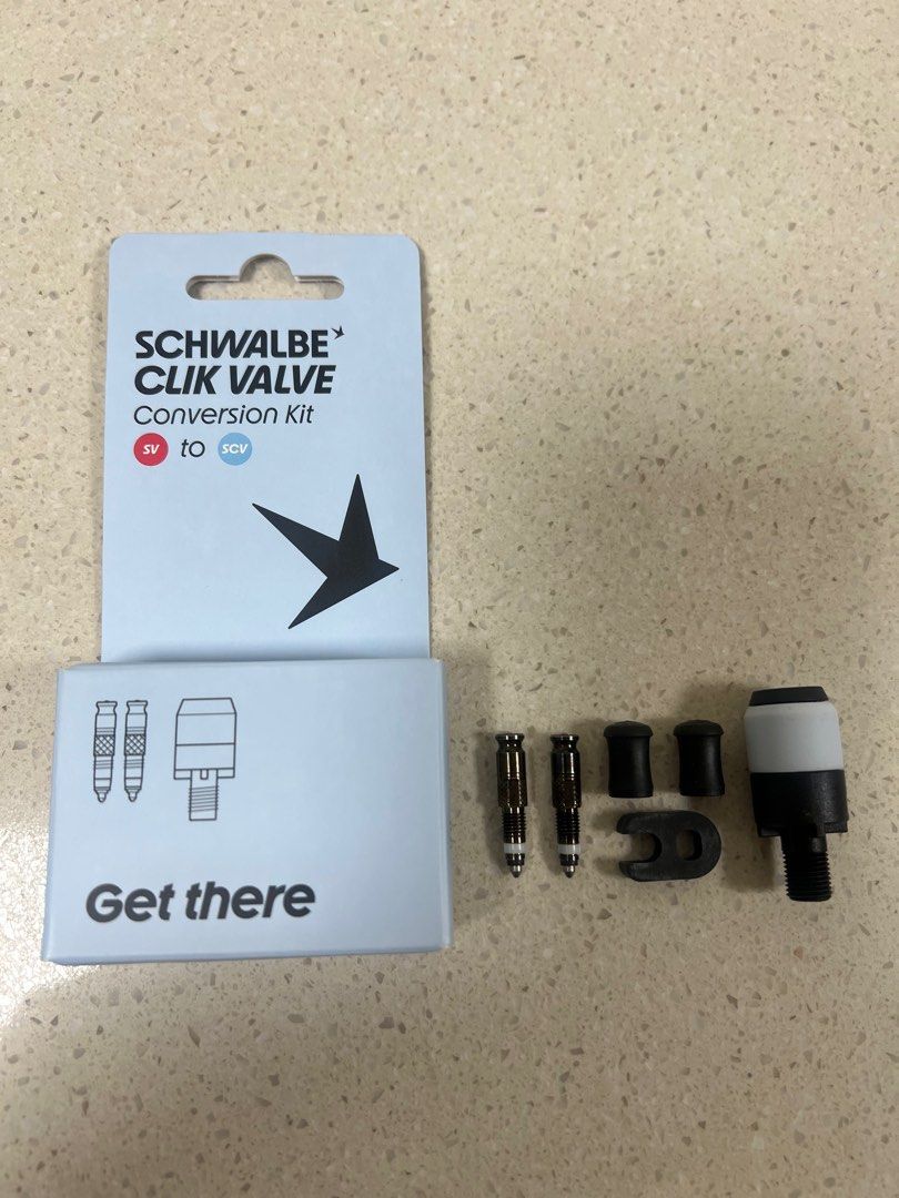 Schwalbe Clik Valve Conversion Kit, Sports Equipment, Bicycles & Parts ...
