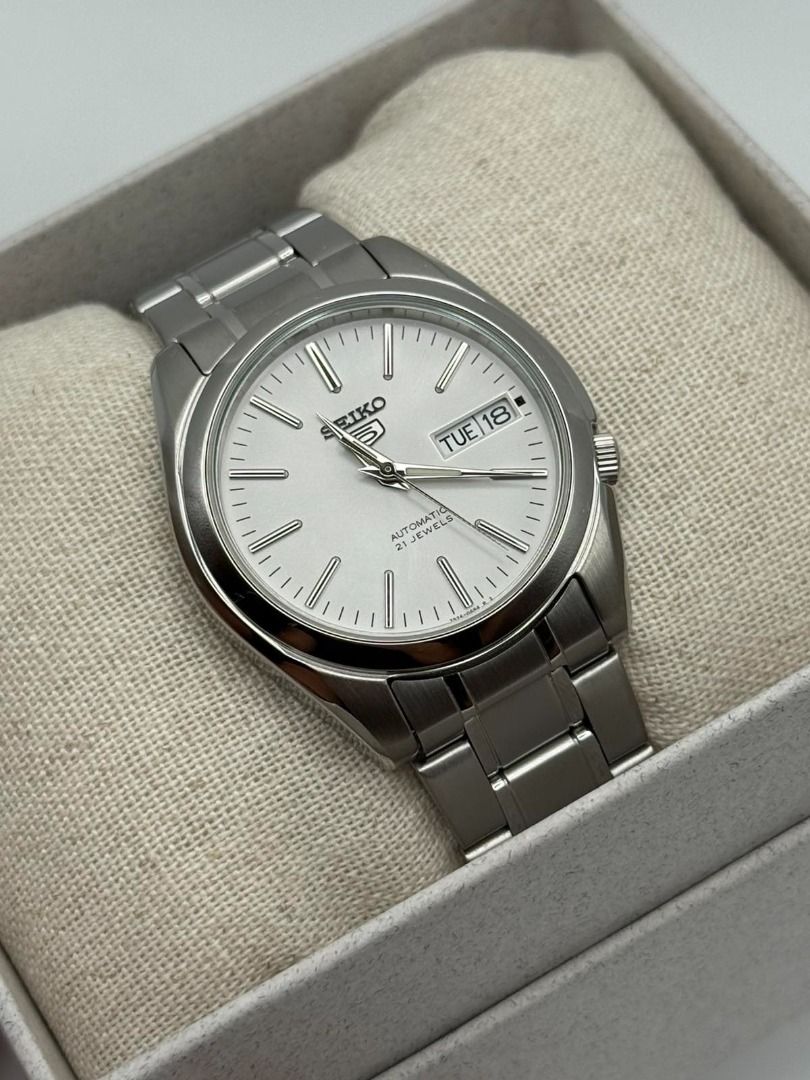 SEIKO 5 SNKL41 (BABY SARB) Analog Automatic Stainless-Steel Men's Watch ...