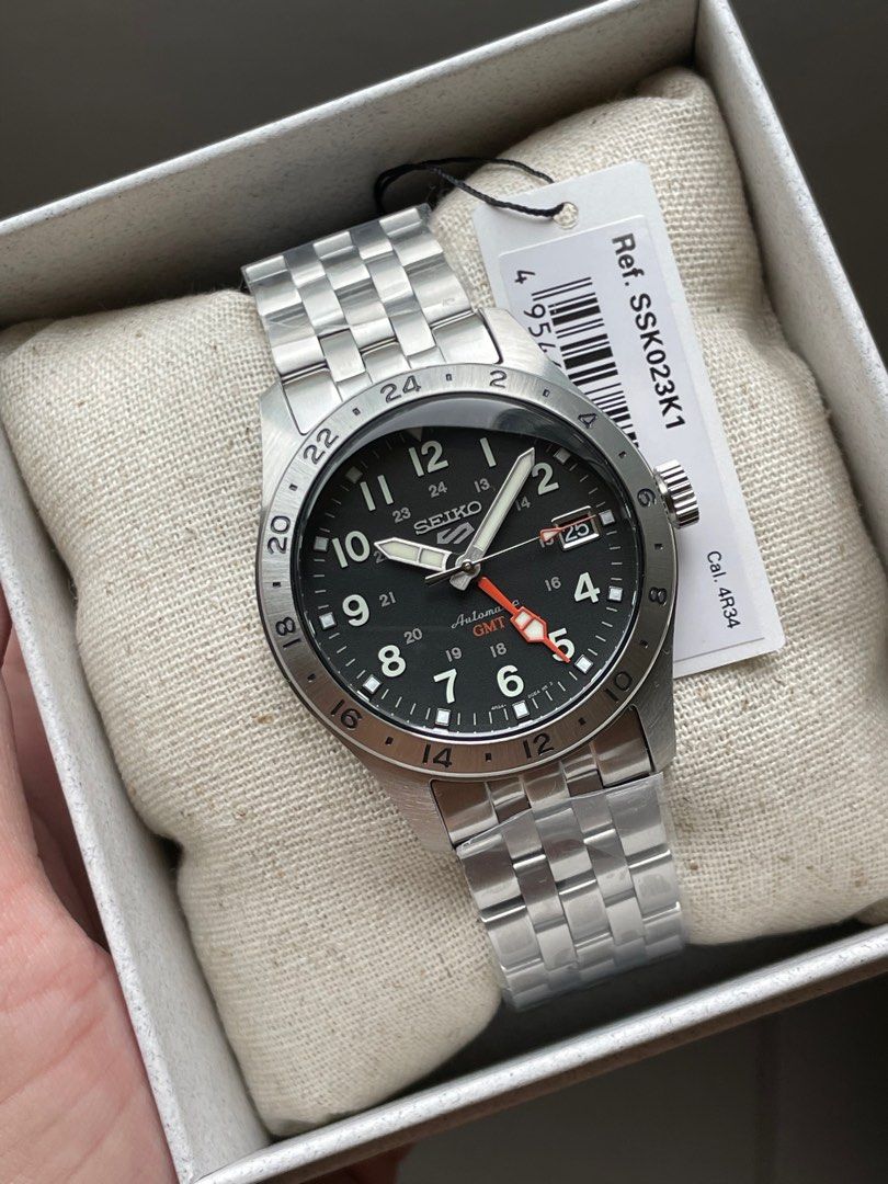 Seiko 5 Sports - Field GMT SSK023 / SSK023K1 - Black “Explorer II ...