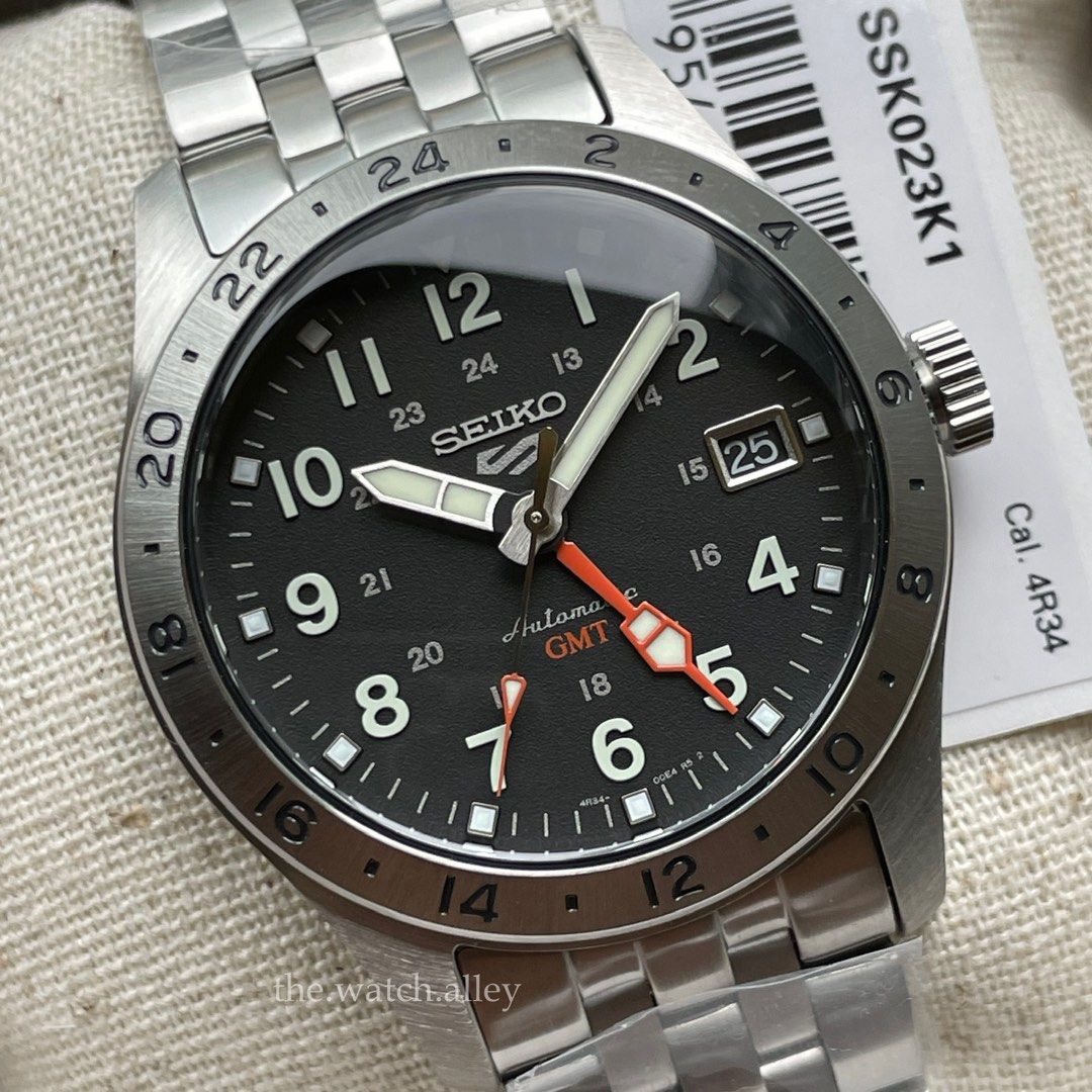 Seiko 5 Sports - Field GMT SSK023 / SSK023K1 - Black “Explorer II ...