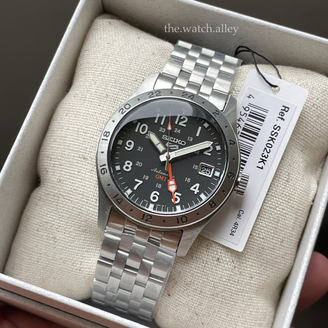 Seiko 5 Sports - Field GMT SSK023 / SSK023K1 - Black “Explorer II ...