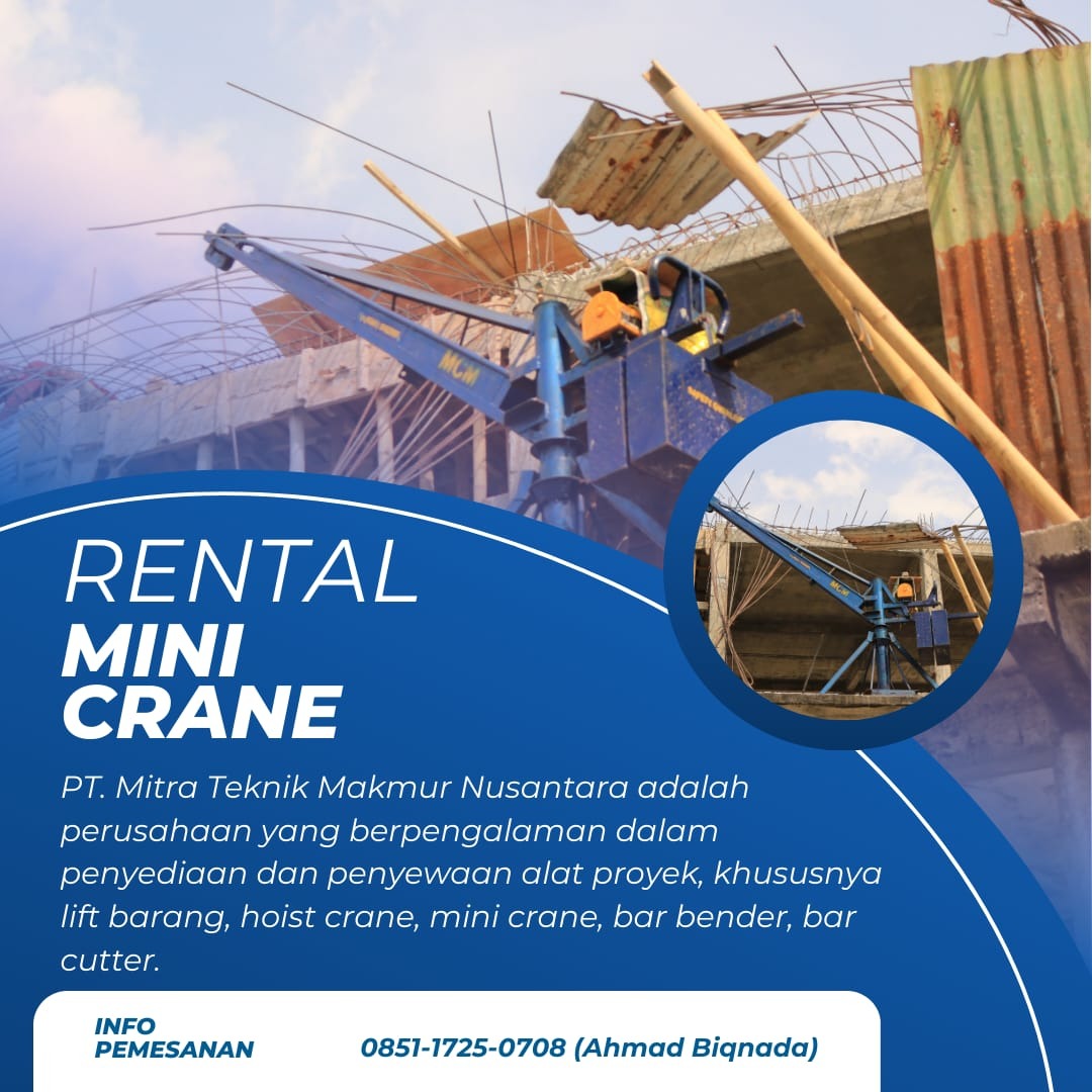 Sewa Mini Crane | Alat Angkut Mini Vertikal | Katrol Mini Cirebon, 0851 ...