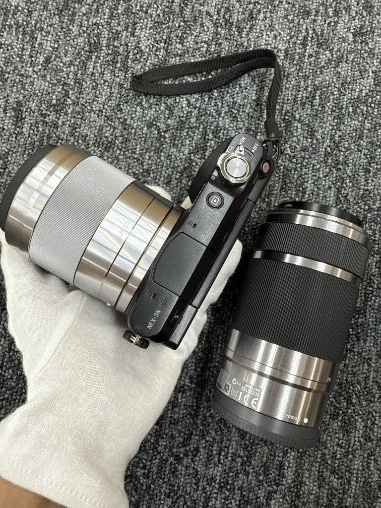 SONY NEX-3N Mirrorless Camera with SEL50F18 and SEL55210 Lens Set ...