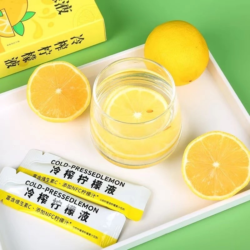 T010) Cold Pressed Concentrated Lemon Drink with Vitamin C 1 Sachet 33g ...
