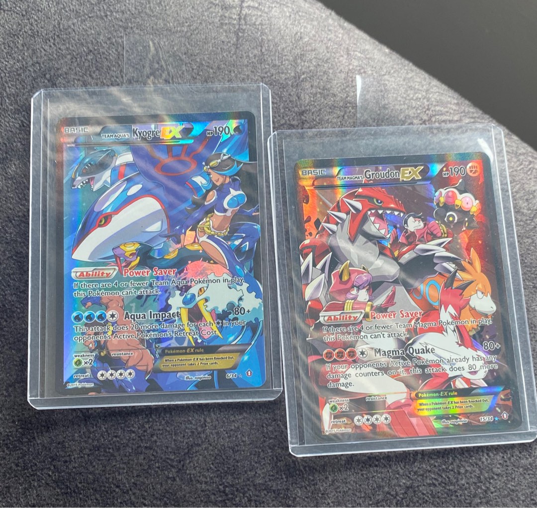 Team Magma’s Groudon & Team aqua’s Kyogre || XY, Double Crisis, Mega EX ...