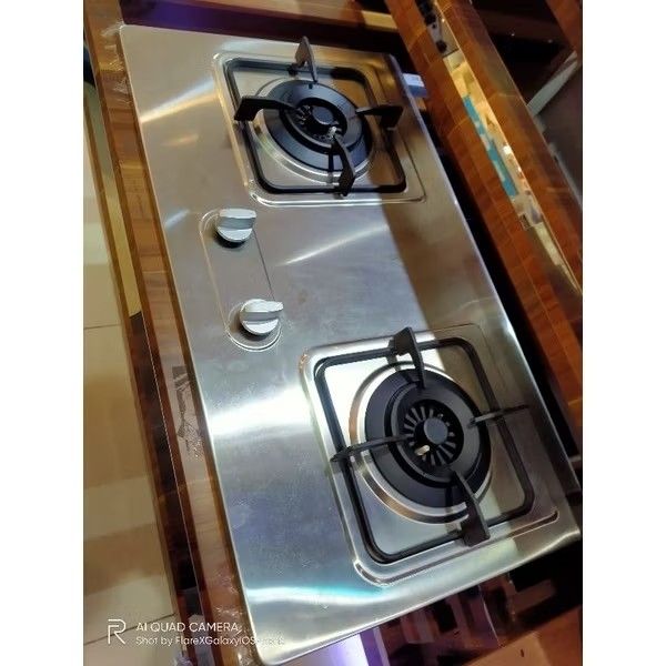 Tekno Built-in Hob Double Burner Gas Stove Stainless Steel Finish, TV ...